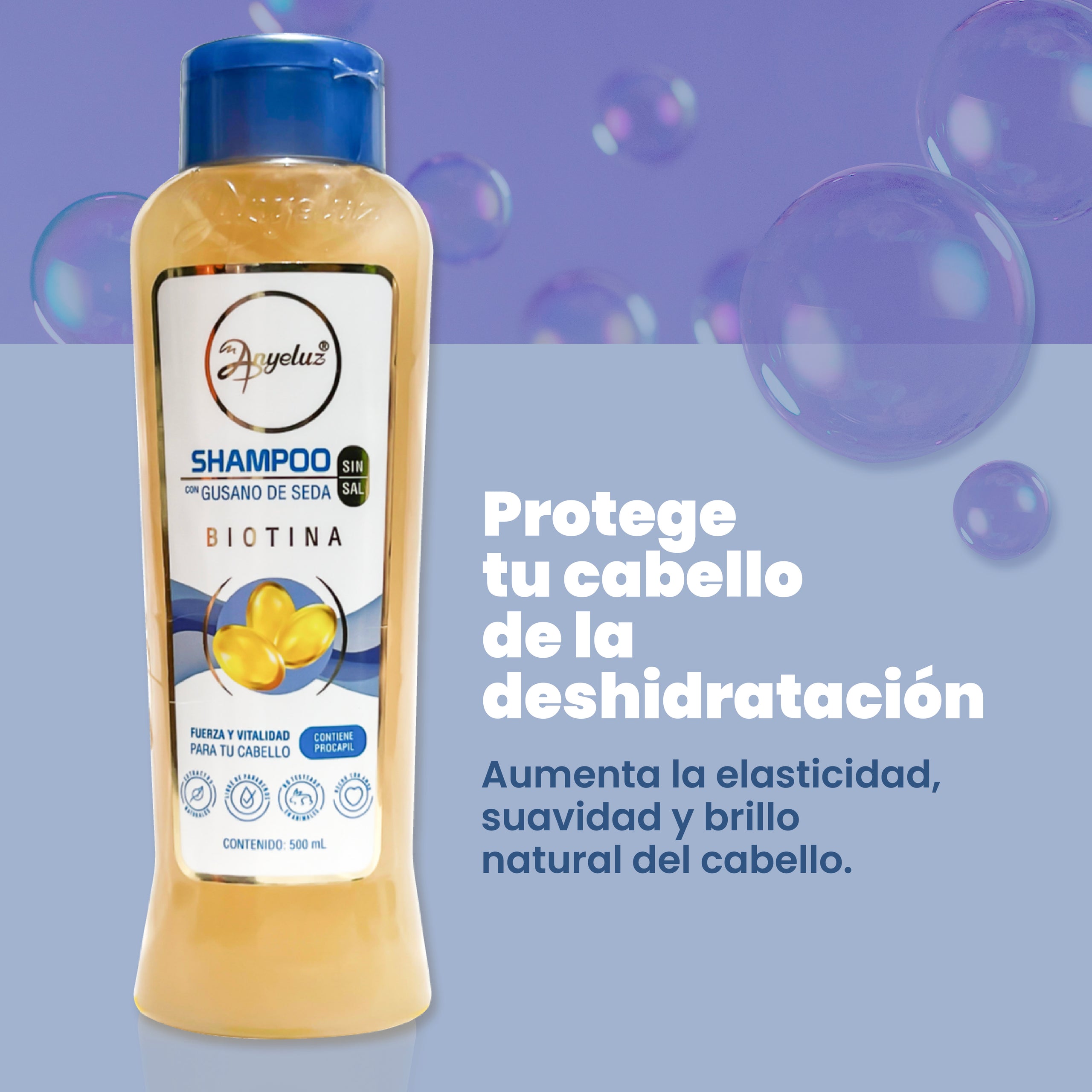 Shampoo Gusano de Seda | Anyeluz