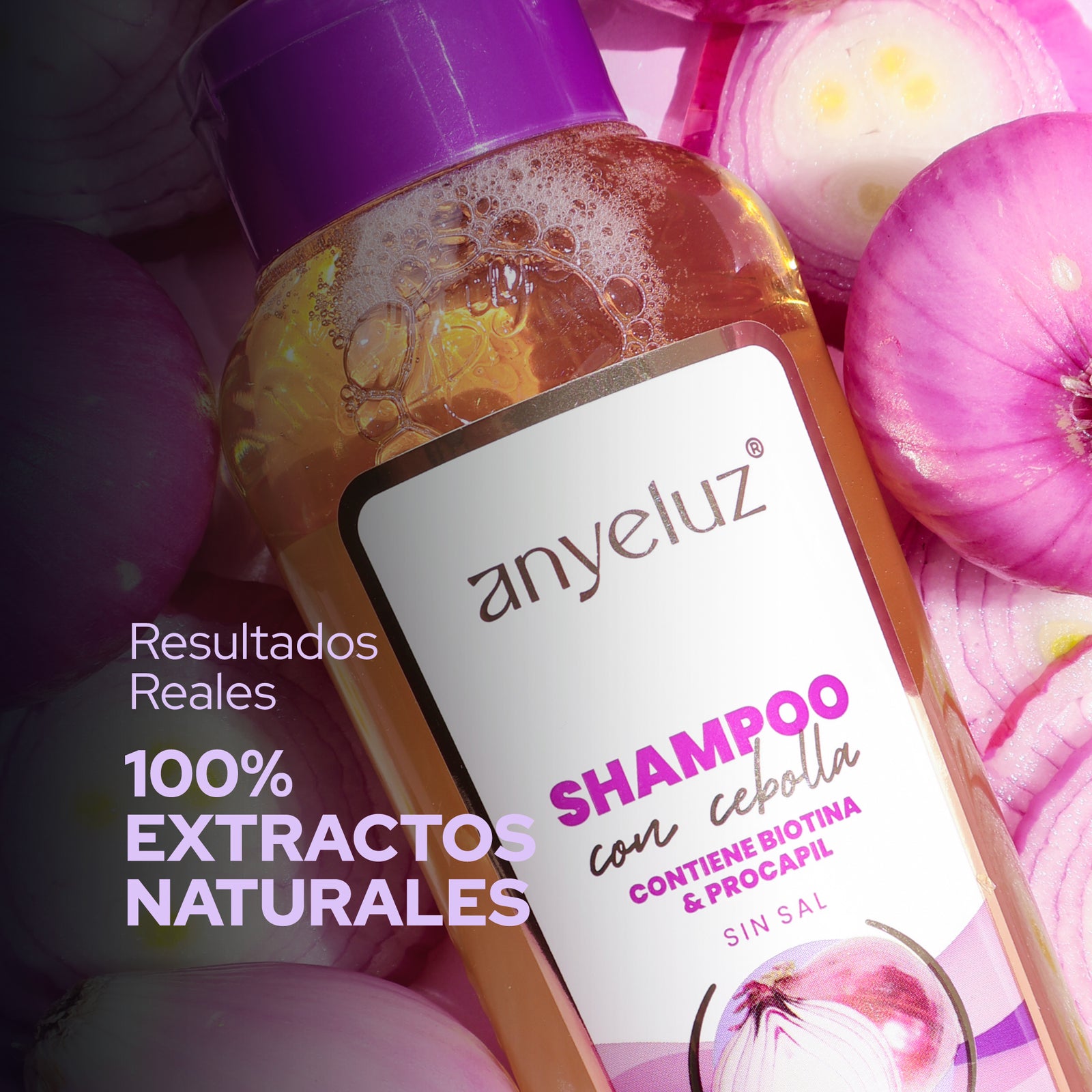 Shampoo de Cebolla con Biotina #1 En El Mundo | Anyeluz